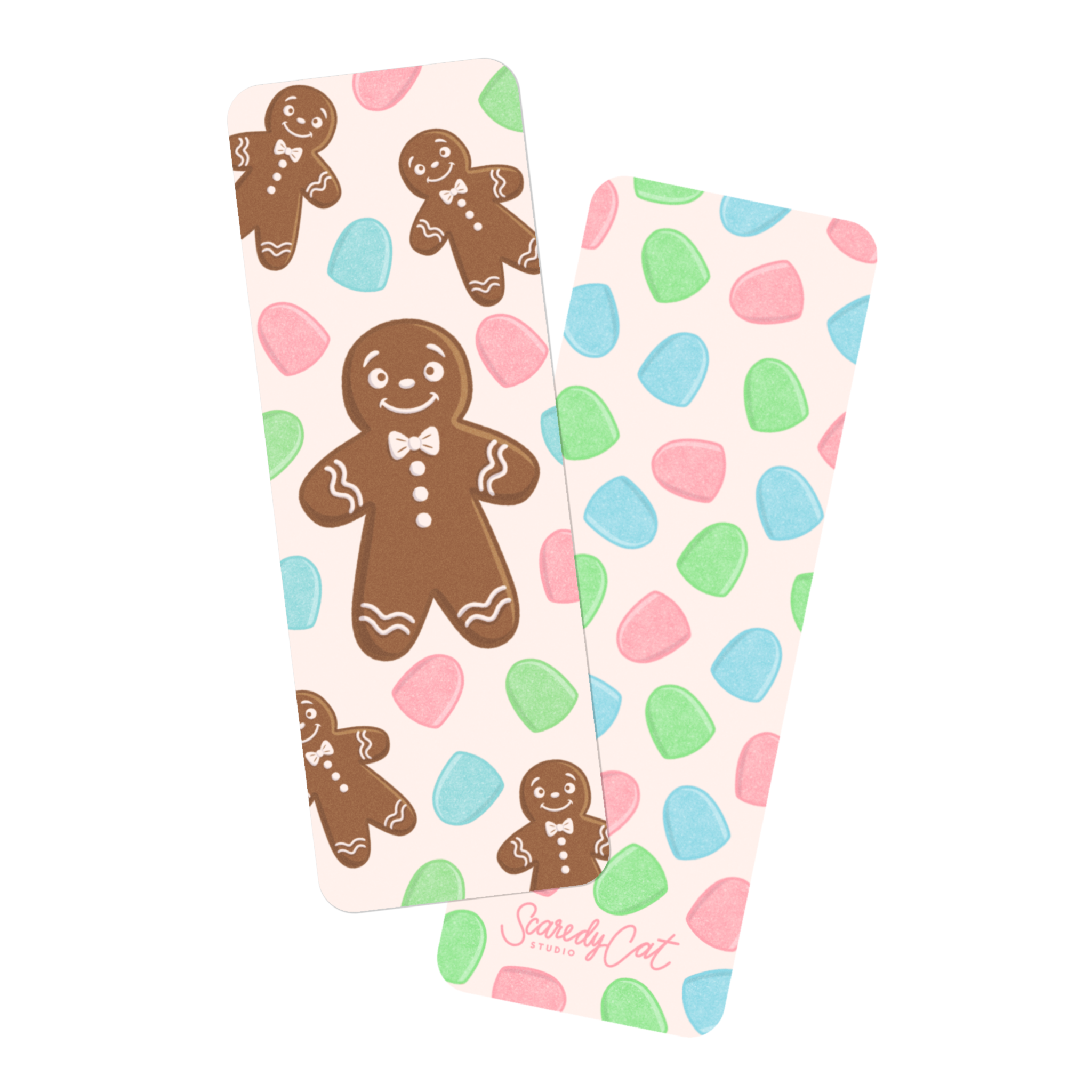 Gingerbread Man Bookmark | Cute Stocking Stuffers | Scaredy Cat Studio