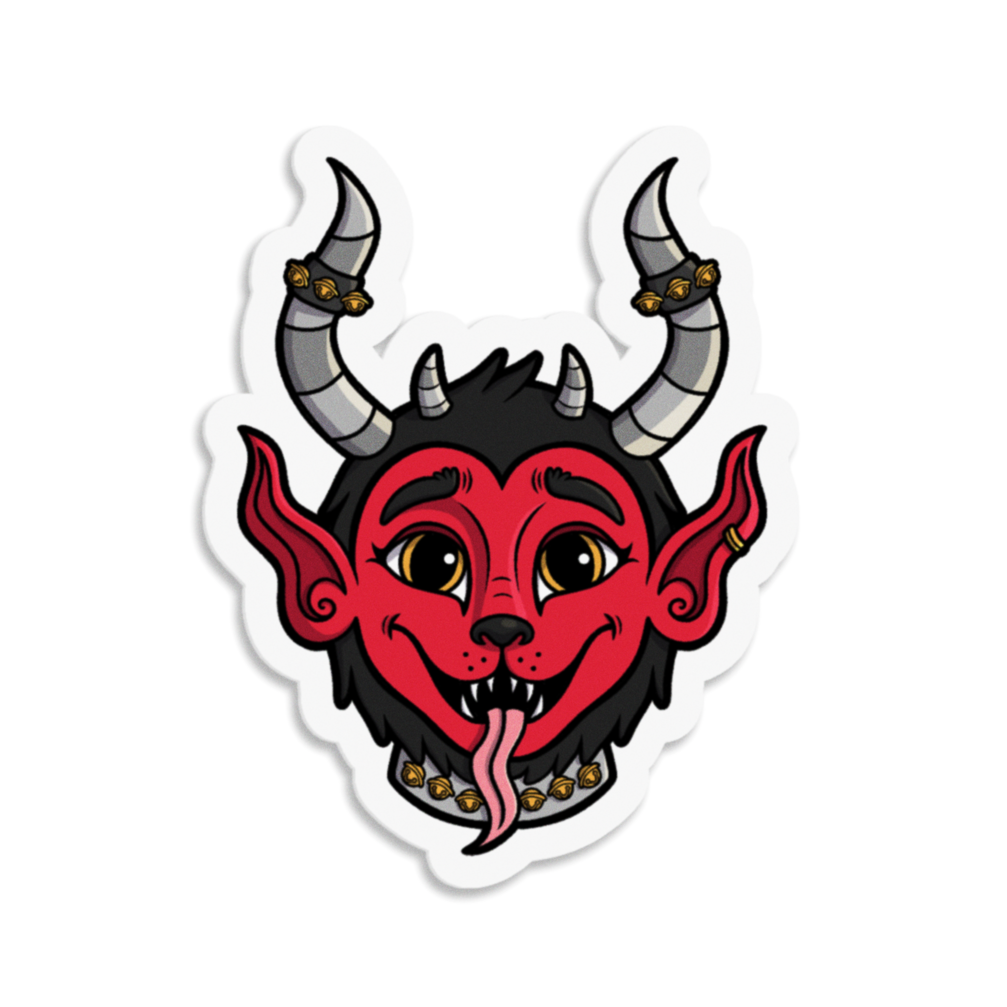 Krampus Sticker | Holiday Gifts | Scaredy Cat Studio