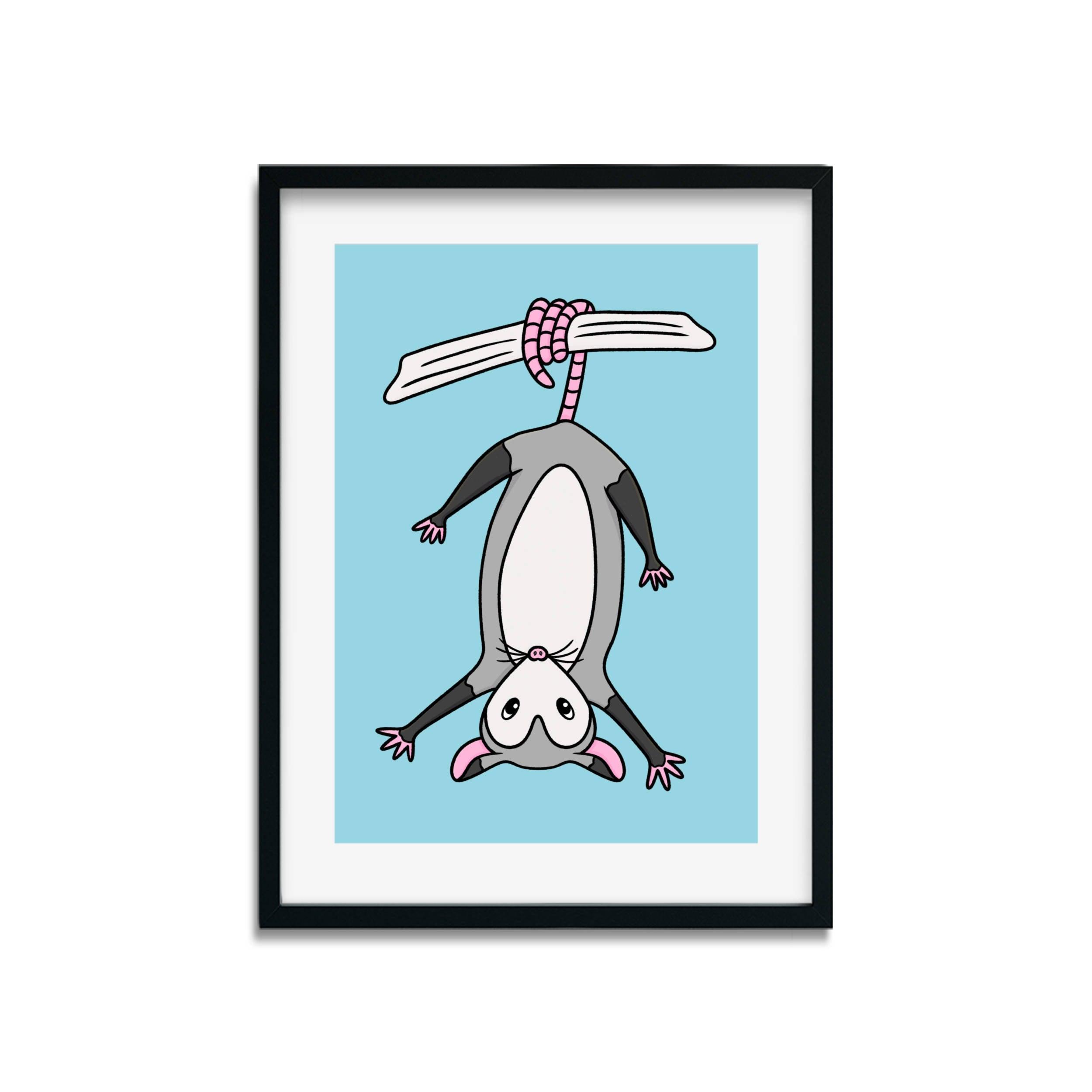 Possum Art Print | Cute Animal Art | Home Decor | Scaredy Cat Studio